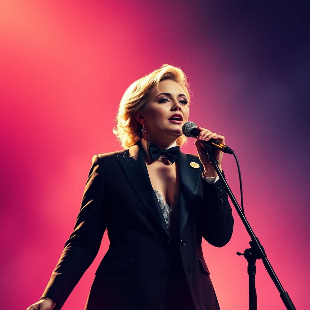 Portada De Película De Adele | AI Vector Graphic